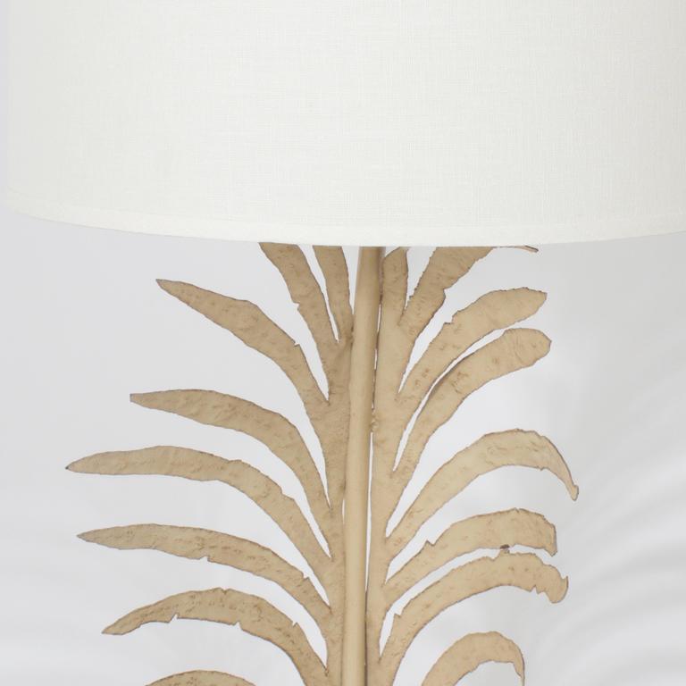Pair of Palm Leaf Table Lamps at 1stDibs