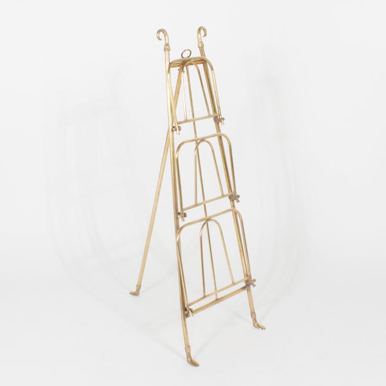 Brass Three Tiered Easel at 1stDibs