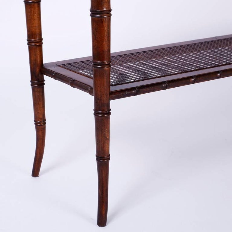 Mid-Century British Colonial Sofa Style Table at 1stDibs