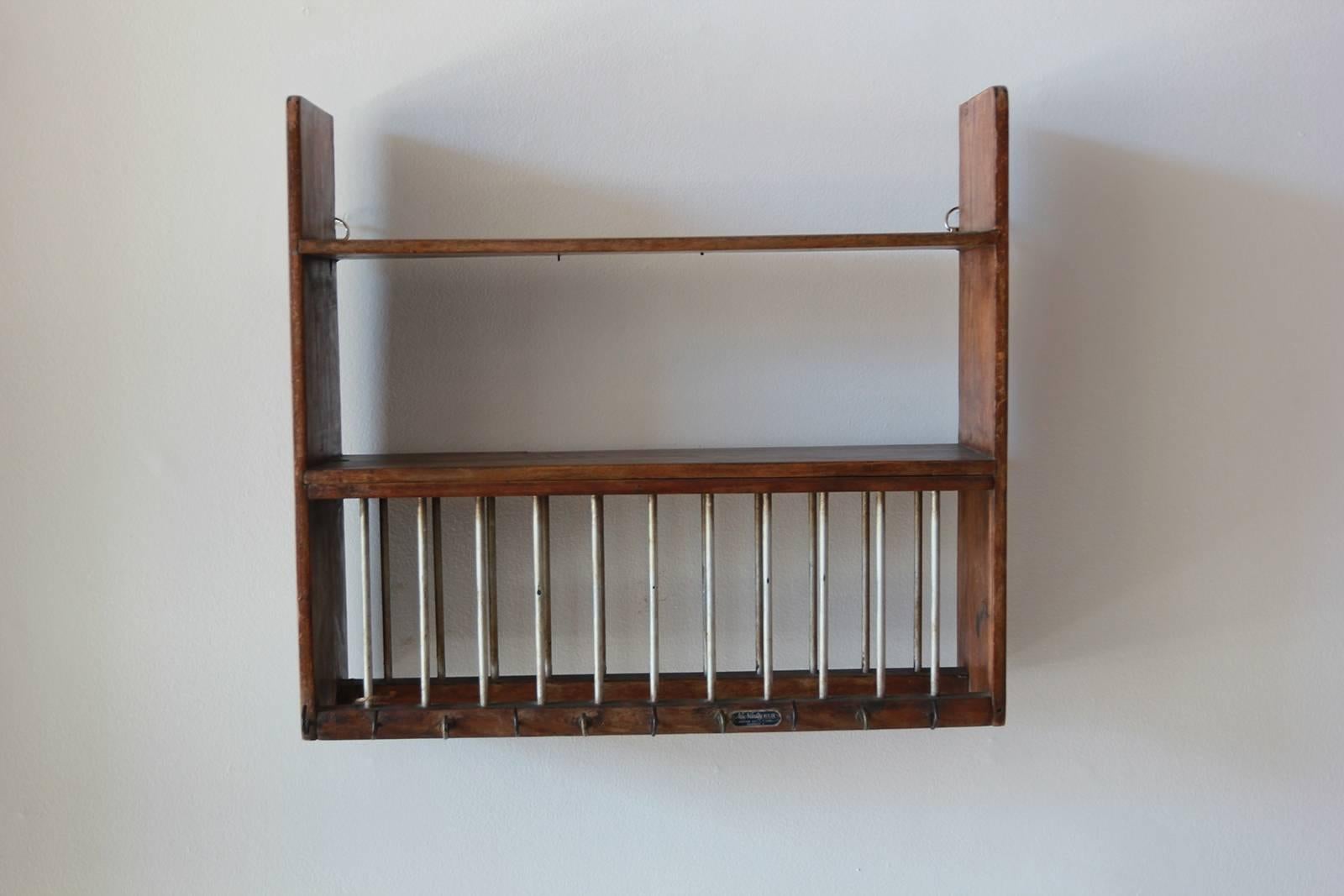Rustic Wall Hanging Dish Rack at 1stDibs | wall hanging dish drainer
