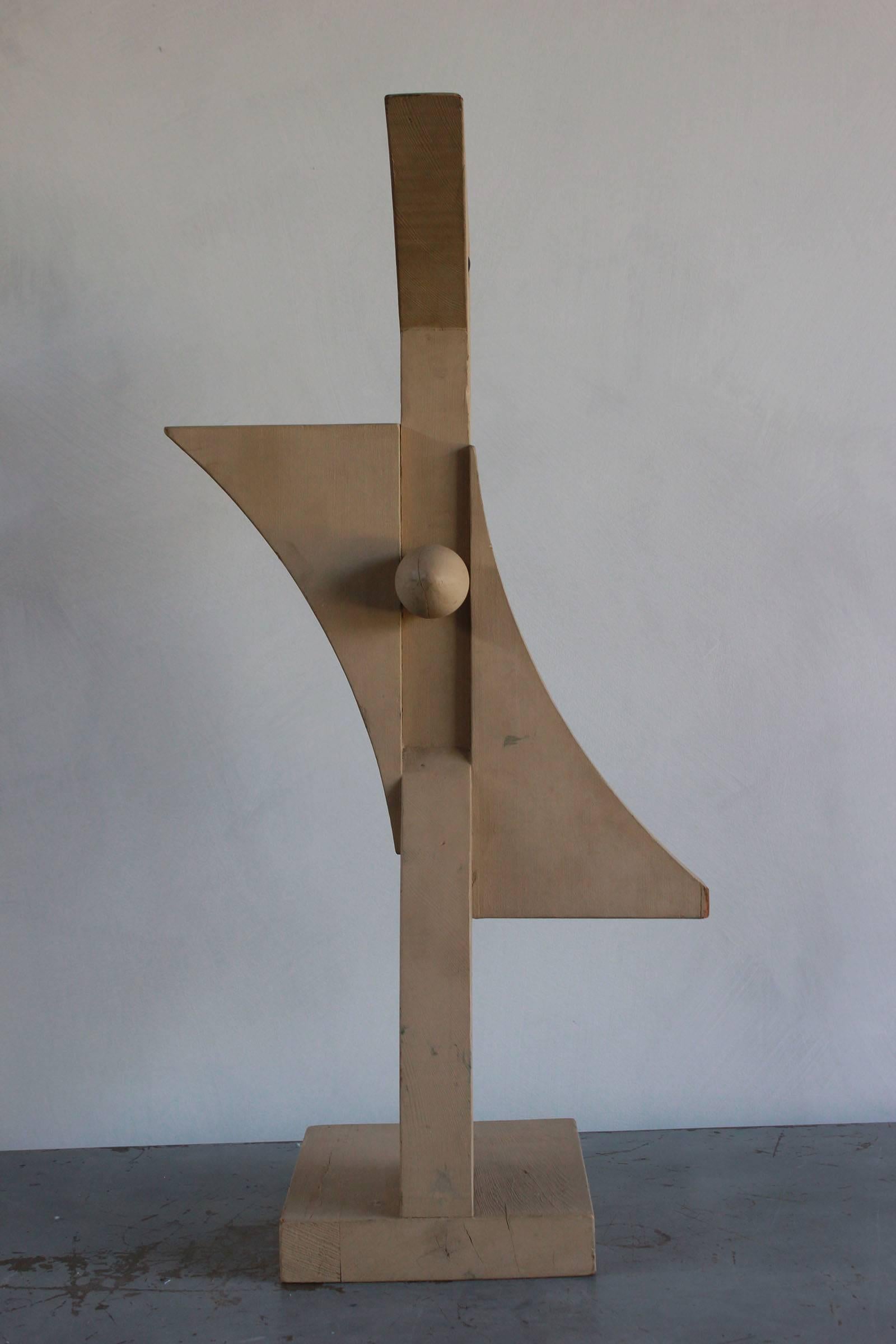 Painted Wooden Cubist Bird Sculpture at 1stDibs | bird sculpture wood ...