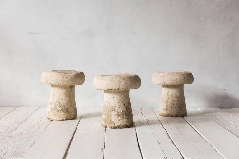 French Plaster White Stool at 1stDibs | plaster stool