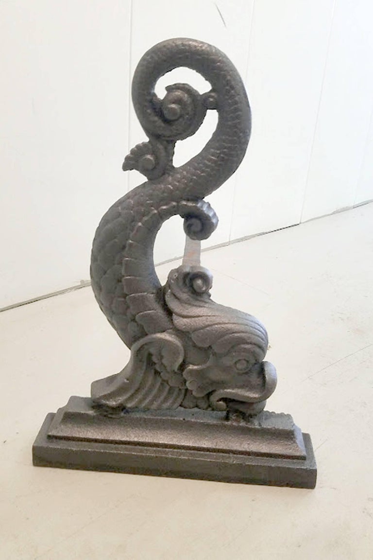 Dolphin Andirons, Bradley and Hubbard, Meriden, Connecticut, circa 1886 ...