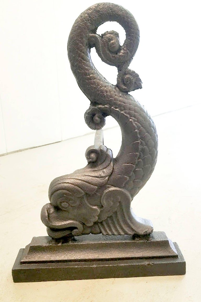 Dolphin Andirons, Bradley and Hubbard, Meriden, Connecticut, circa 1886 ...