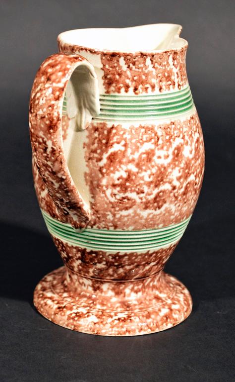 Creamware Whieldon-Type Tortoiseshell Jug with Green Banding For Sale ...
