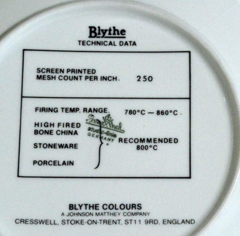 Blythe Factory Artist Color Porcelain Sample Plates '4' For Sale at ...