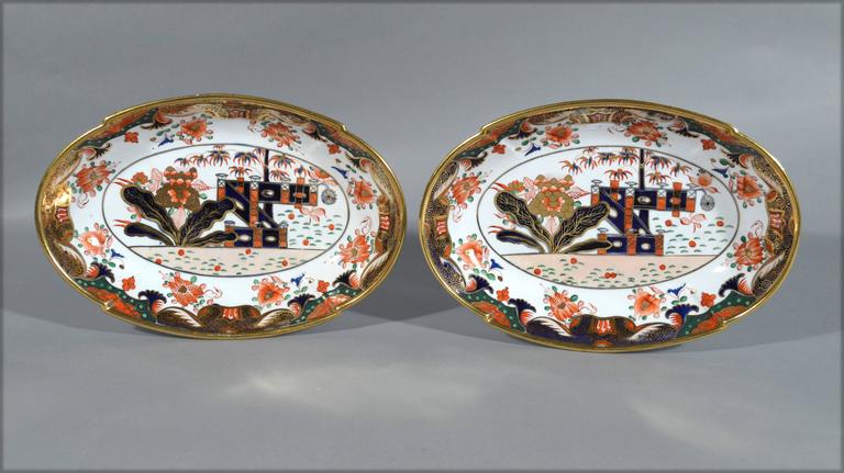 Spode 967 Pattern Porcelain Dessert Service, Twenty Two Pieces, circa ...