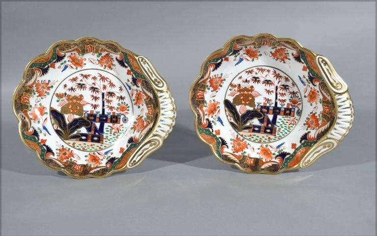 Spode 967 Pattern Porcelain Dessert Service, Twenty Two Pieces, circa ...