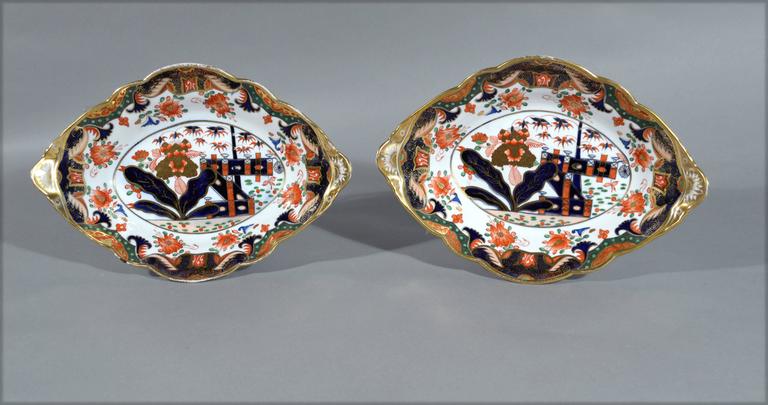 Spode 967 Pattern Porcelain Dessert Service, Twenty Two Pieces, circa ...