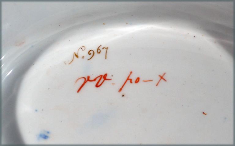 Spode 967 Pattern Porcelain Dessert Service, Twenty Two Pieces, circa ...