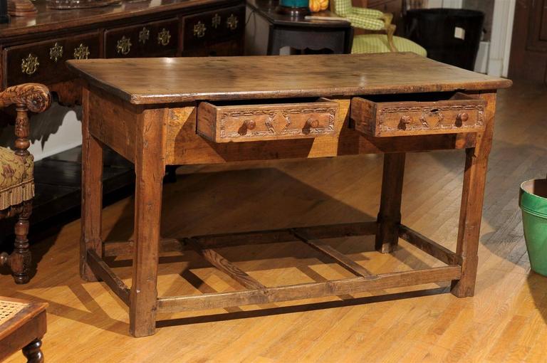 Walnut Serving Table, circa 1850 at 1stDibs