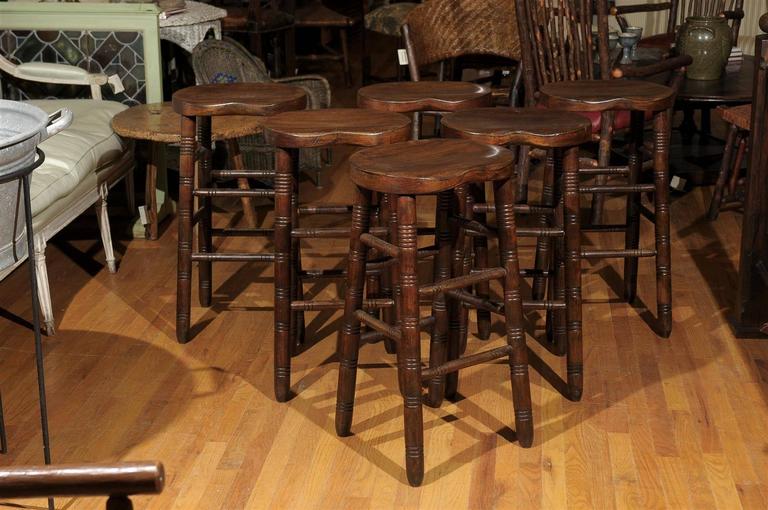 Set of Four Victorian Stools, circa 1890 at 1stDibs