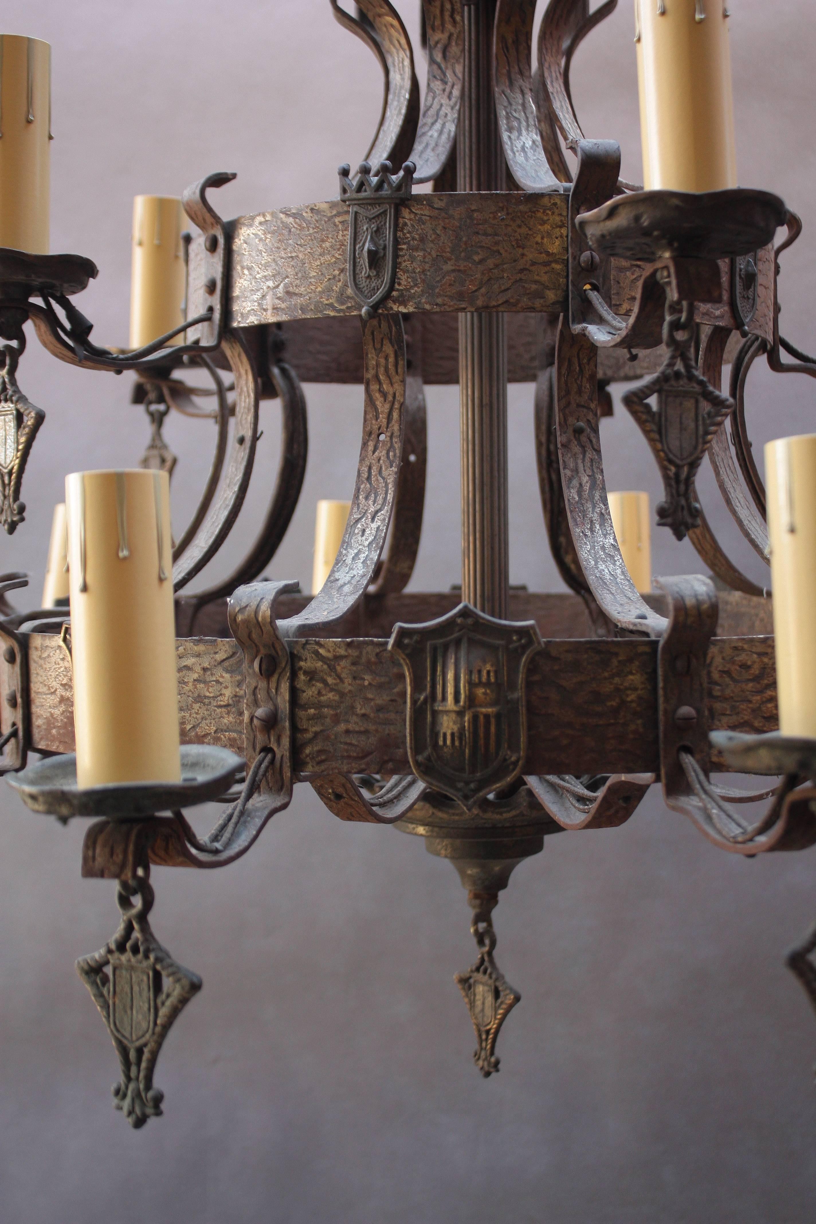 1920s Two-Tiered Spanish Revival Chandelier at 1stDibs | spanish ...