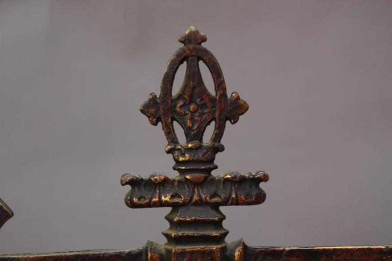 1920s Striking Spanish Revival Bridge Lamp with Mica Shade at 1stDibs