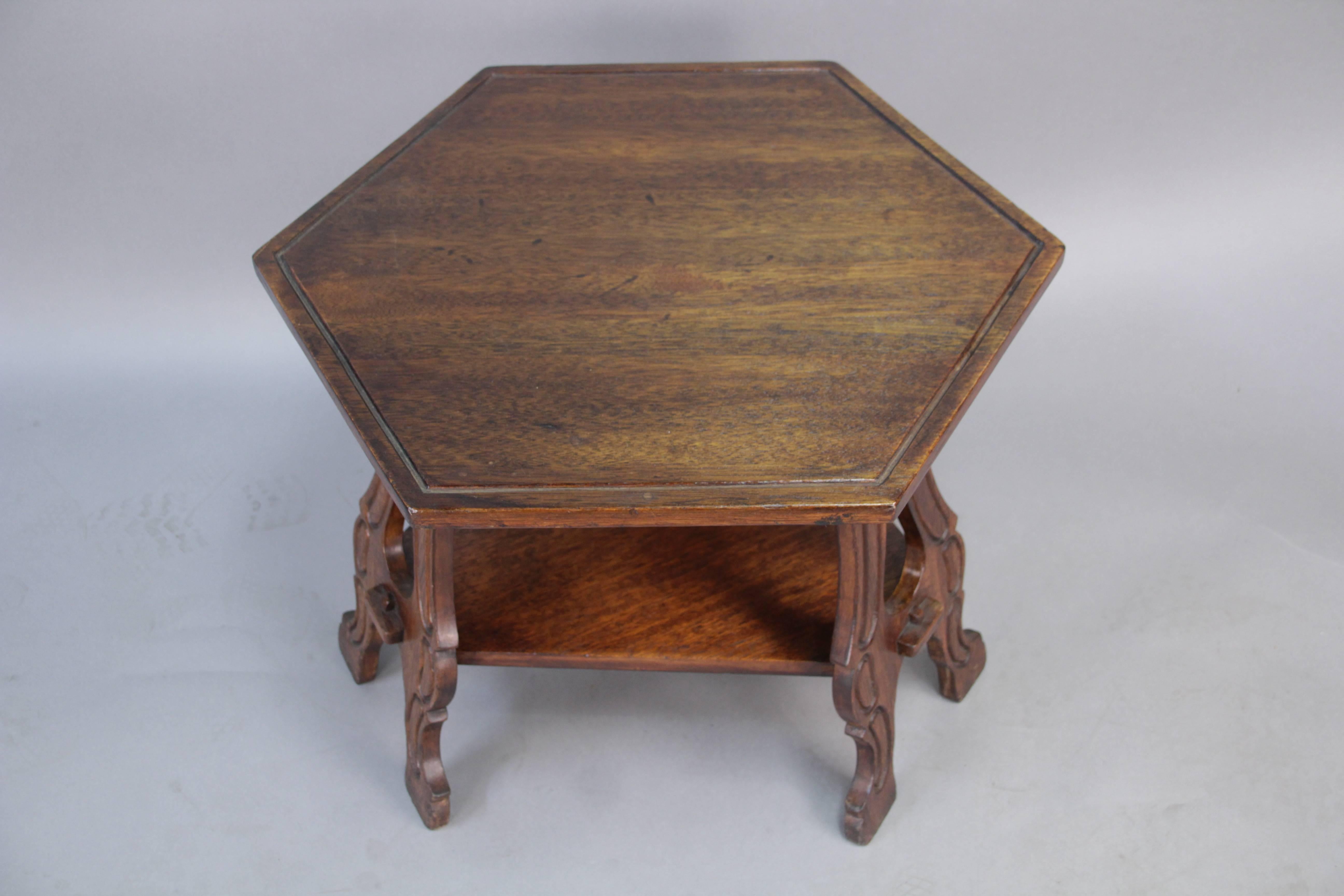 1920s Small Hexagonal Side Table For Sale at 1stDibs | 1920s side table ...