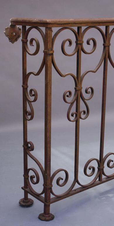 Long 1920s Iron Balcony Railing at 1stDibs