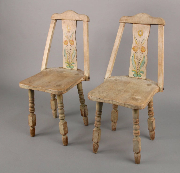 Antique Pair of Monterey Side Chairs, circa 1930s at 1stDibs
