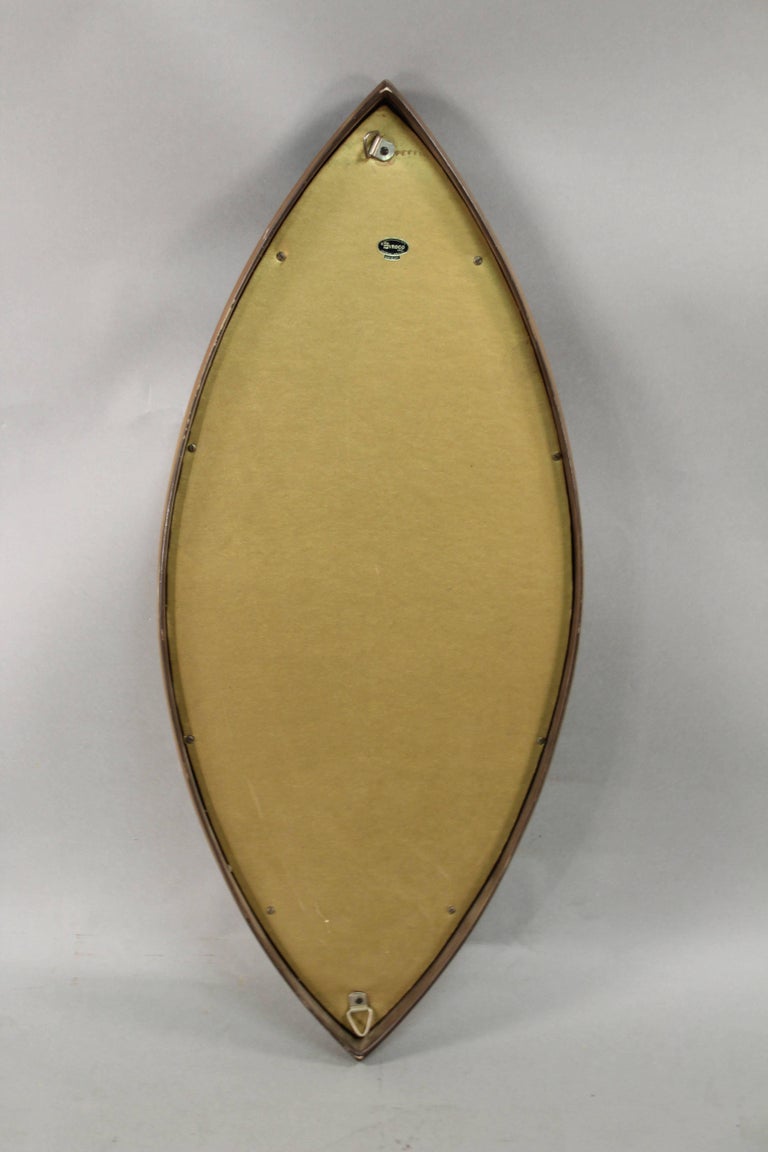 Modern Mirror with Eye Shape Design Made by the Syroco Co at 1stDibs
