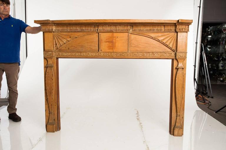 Federalist Style Pine Mantle at 1stDibs