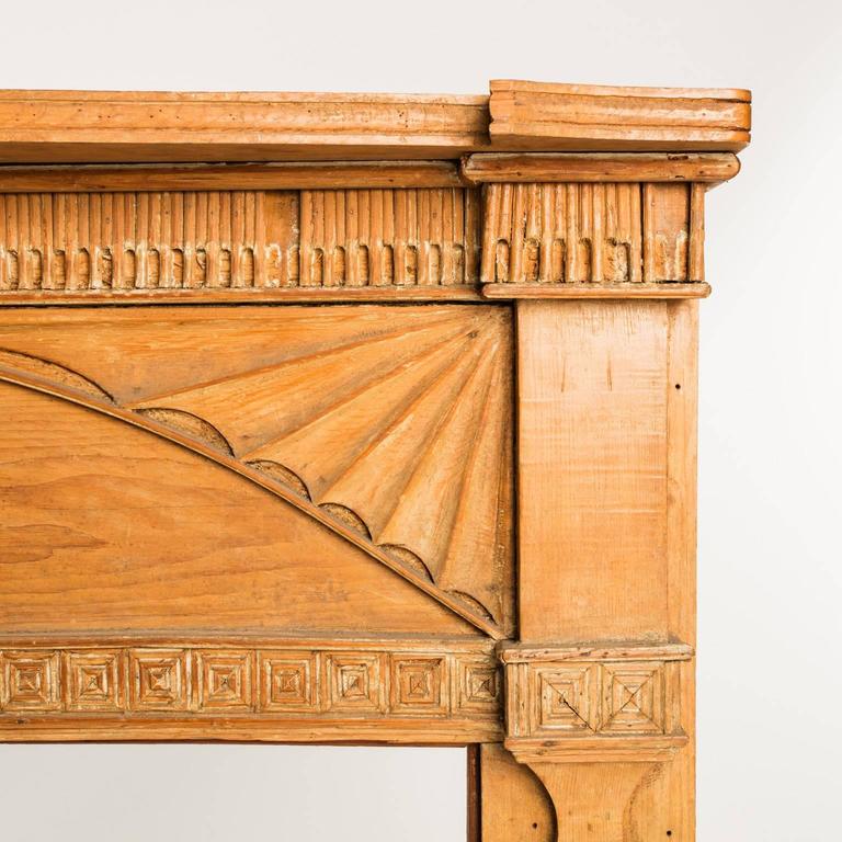 Federalist Style Pine Mantle at 1stDibs