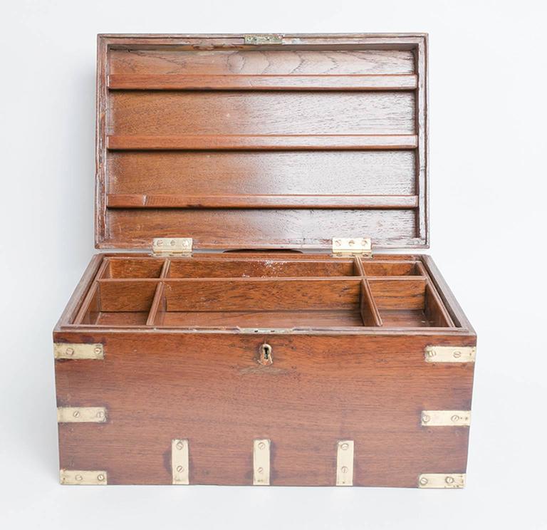 Walnut Campaign Box at 1stDibs
