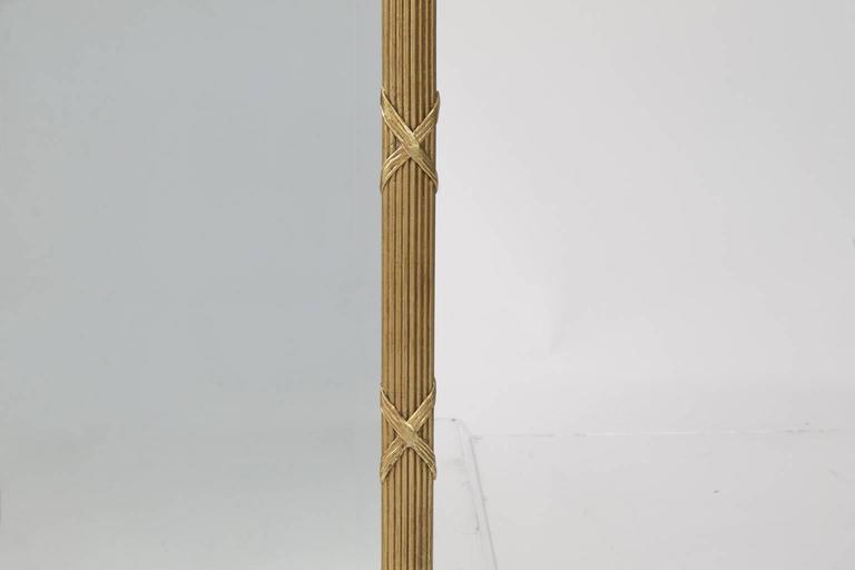 Gilt Reeded Mirror at 1stDibs