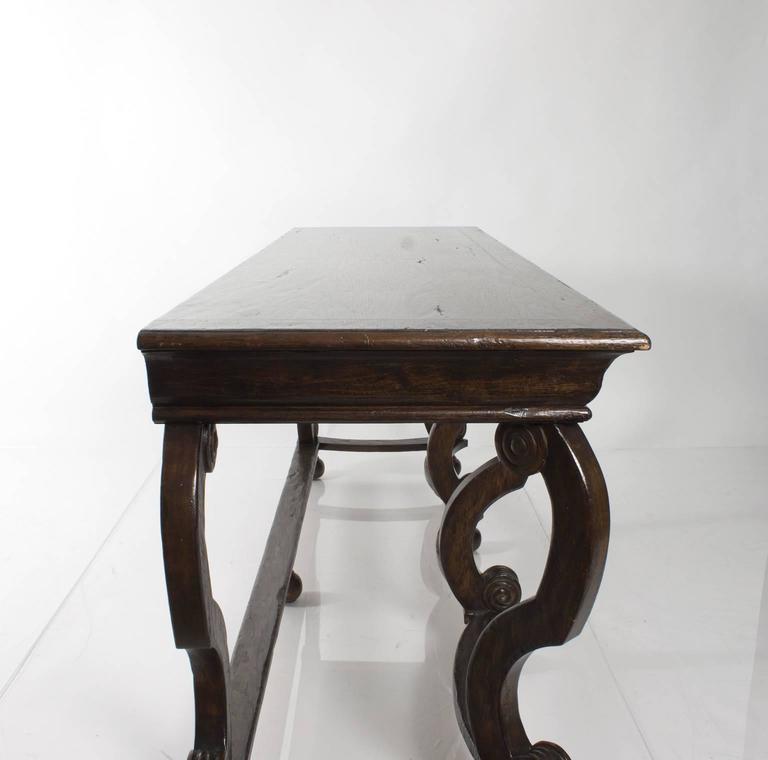 Eight Cabriole Leg Console Table at 1stDibs