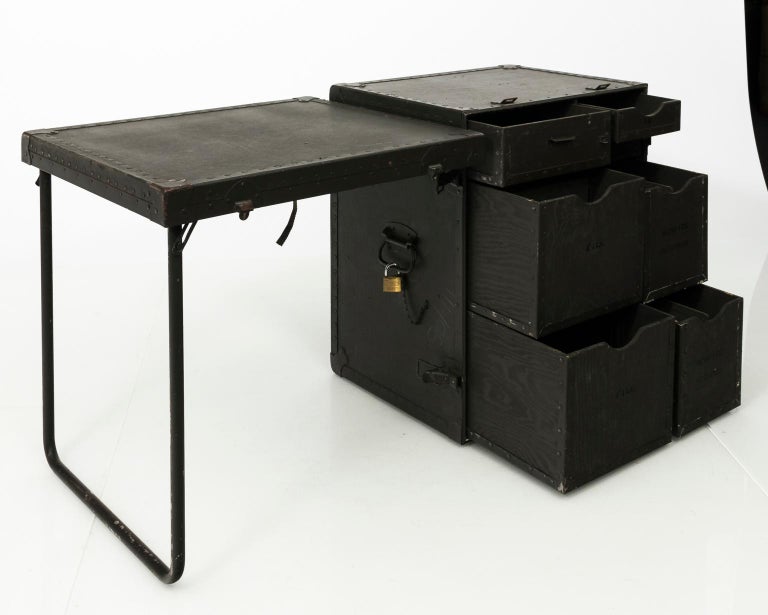 Vintage U.S. Military Portable Field Headquarters Desk For Sale at 1stdibs