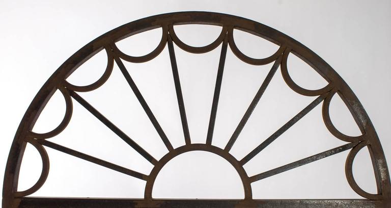 Steel Fan Shaped Mirror For Sale at 1stDibs