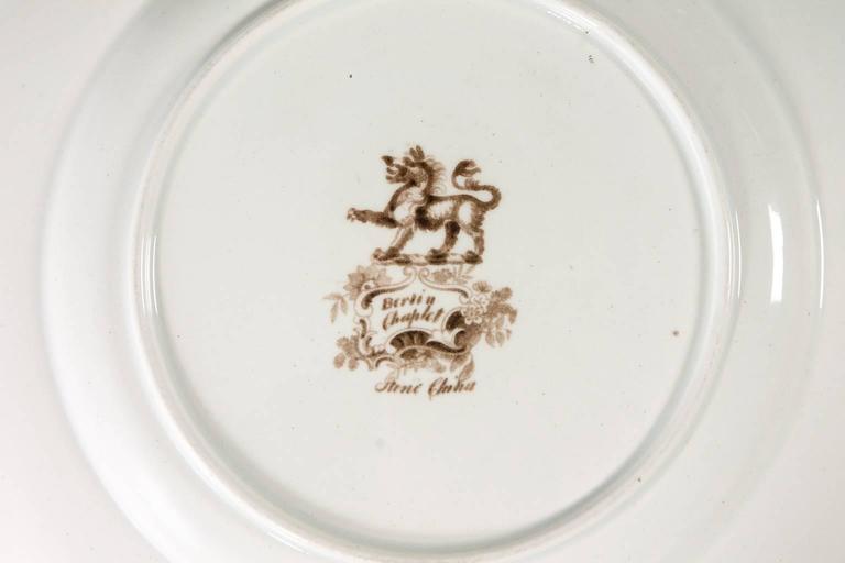 Nine-Piece Brown and White China at 1stDibs | brown and white china ...