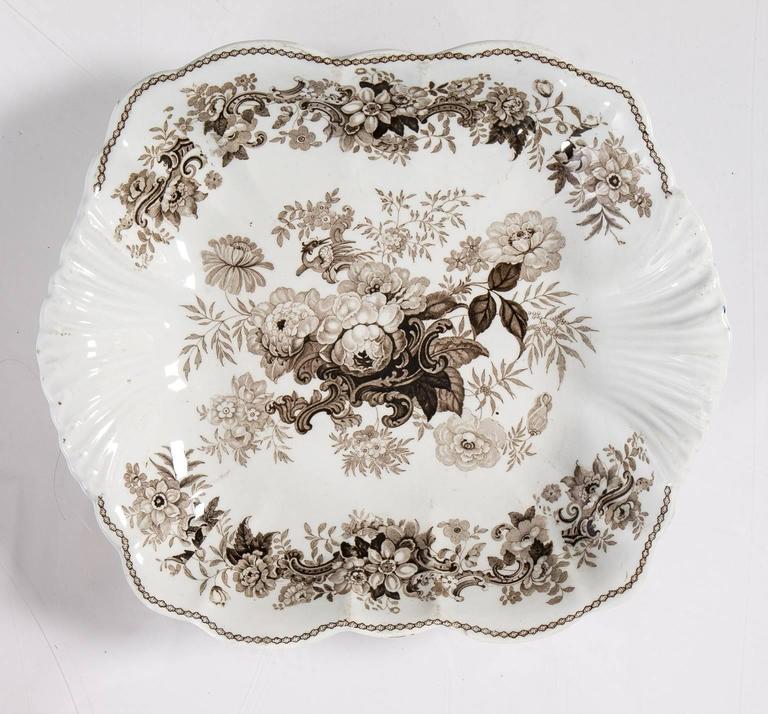 Nine-Piece Brown and White China at 1stDibs | brown and white china ...