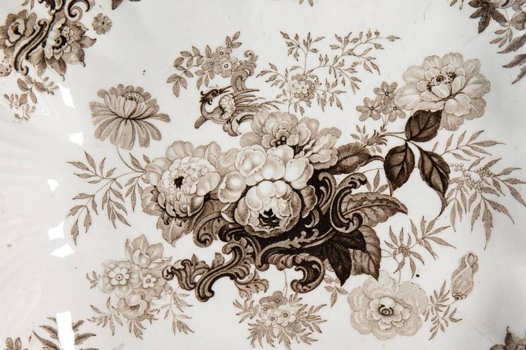 Nine-Piece Brown and White China at 1stDibs | brown and white china ...