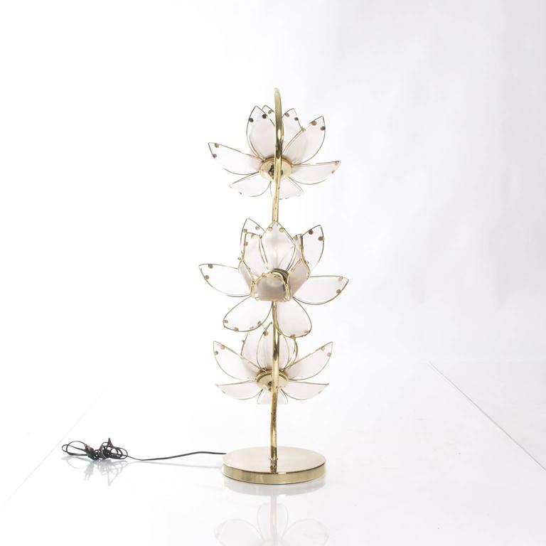 Flower Table Lamp at 1stDibs
