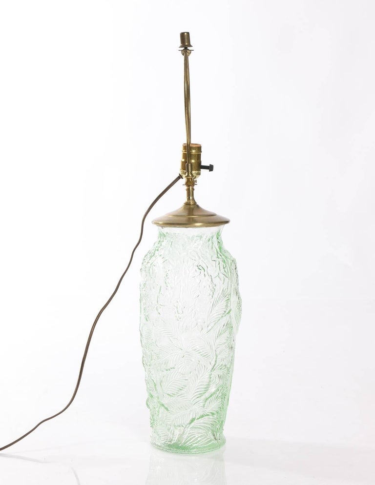 Green Pickle Jar Lamp at 1stDibs