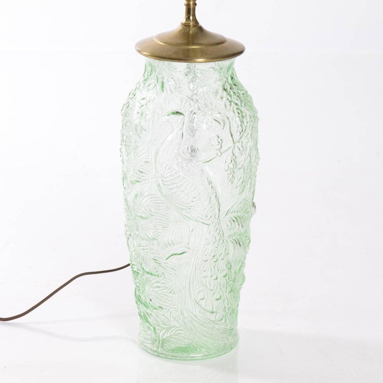 Green Pickle Jar Lamp at 1stDibs
