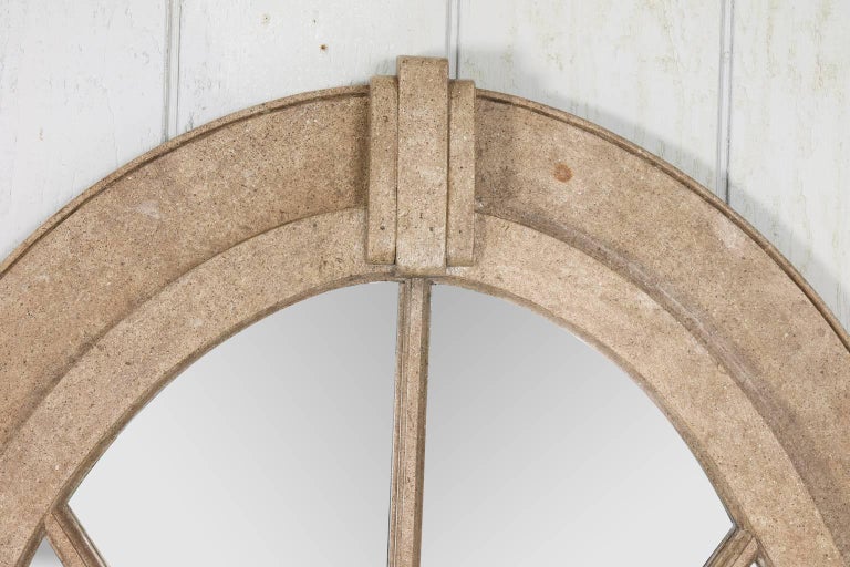 Painted Oval Window Frame Mirror at 1stDibs | oval window mirror