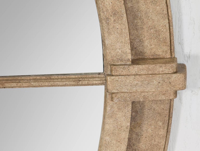 Painted Oval Window Frame Mirror at 1stDibs | oval window mirror