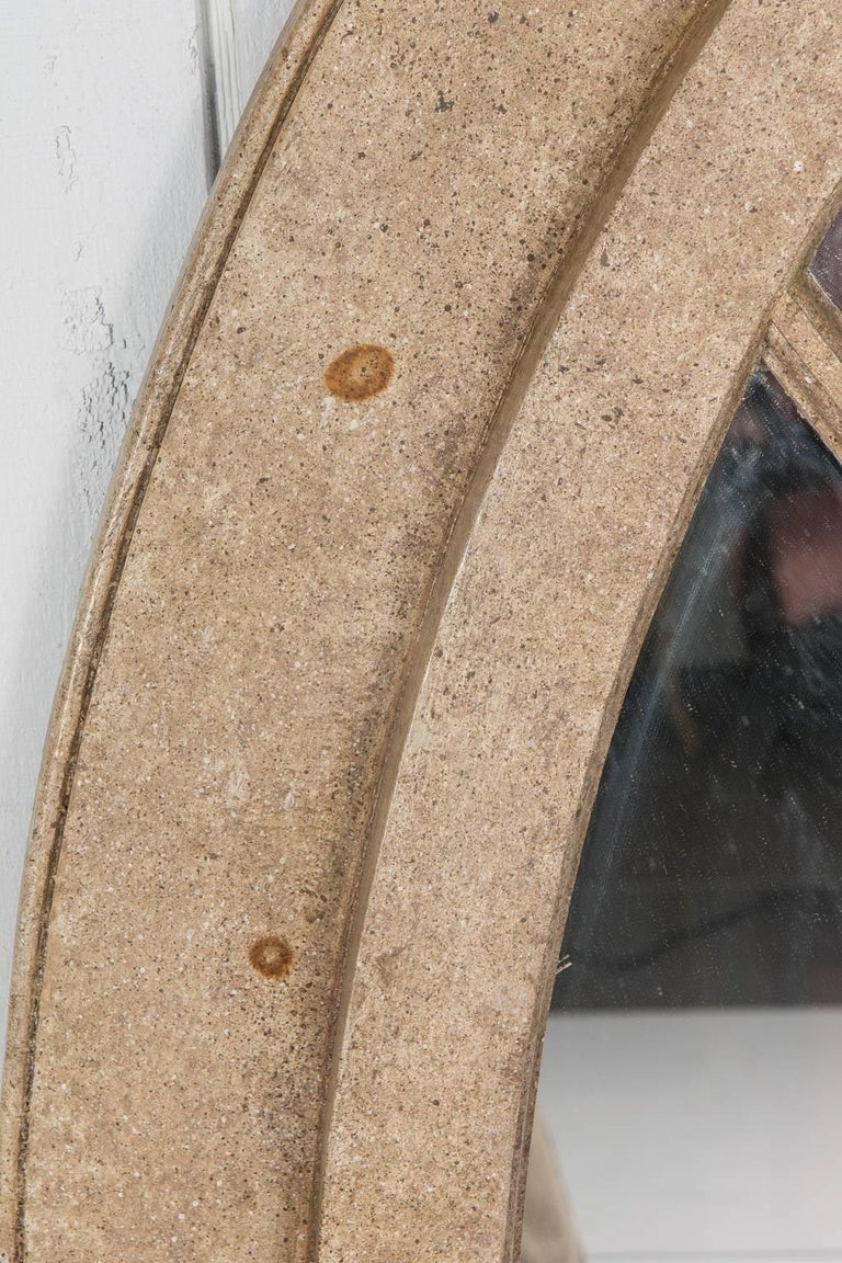 Painted Oval Window Frame Mirror at 1stDibs | oval window mirror