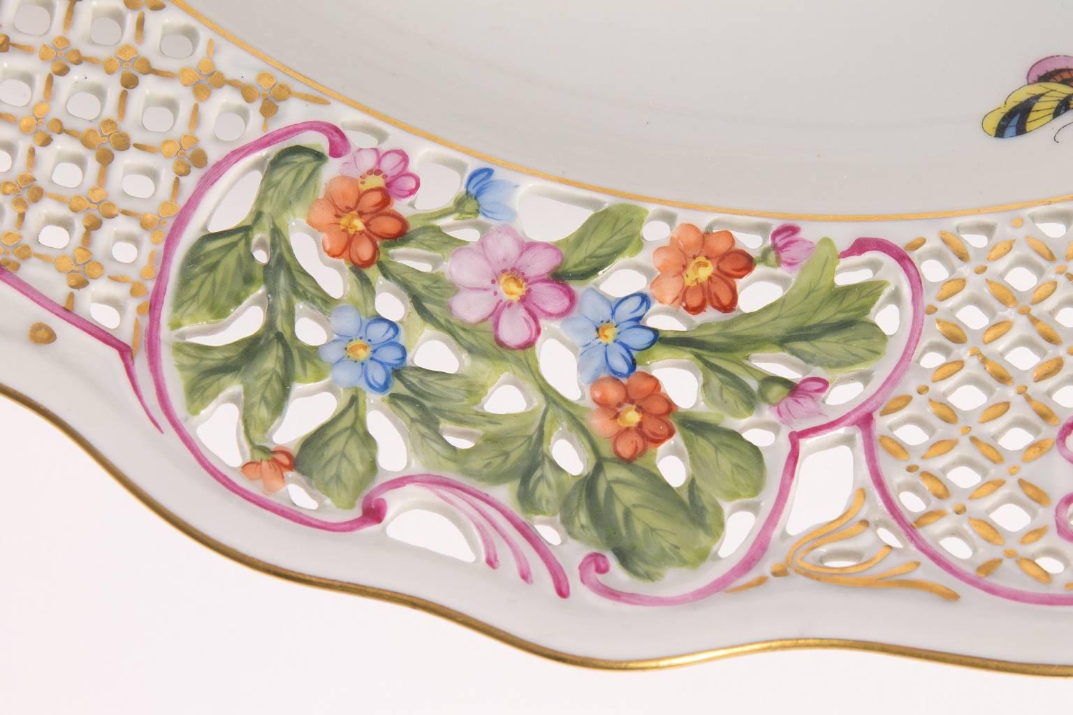 Herend "Rothschild Bird" Pattern Charger at 1stDibs | herend rothschild ...