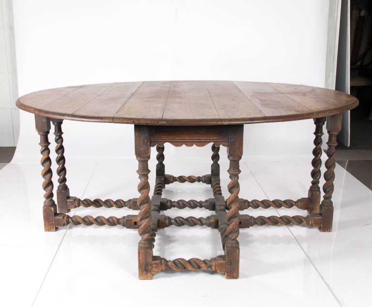 19th Century Jacobean Gate Leg Table at 1stDibs