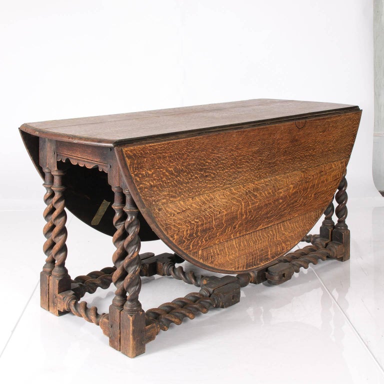 19th Century Jacobean Gate Leg Table at 1stDibs