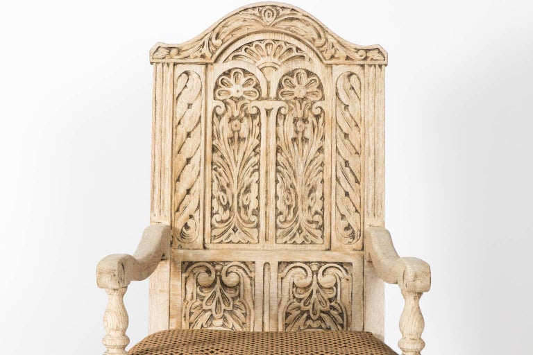 Set of Eight Jacobean Style Chairs at 1stDibs