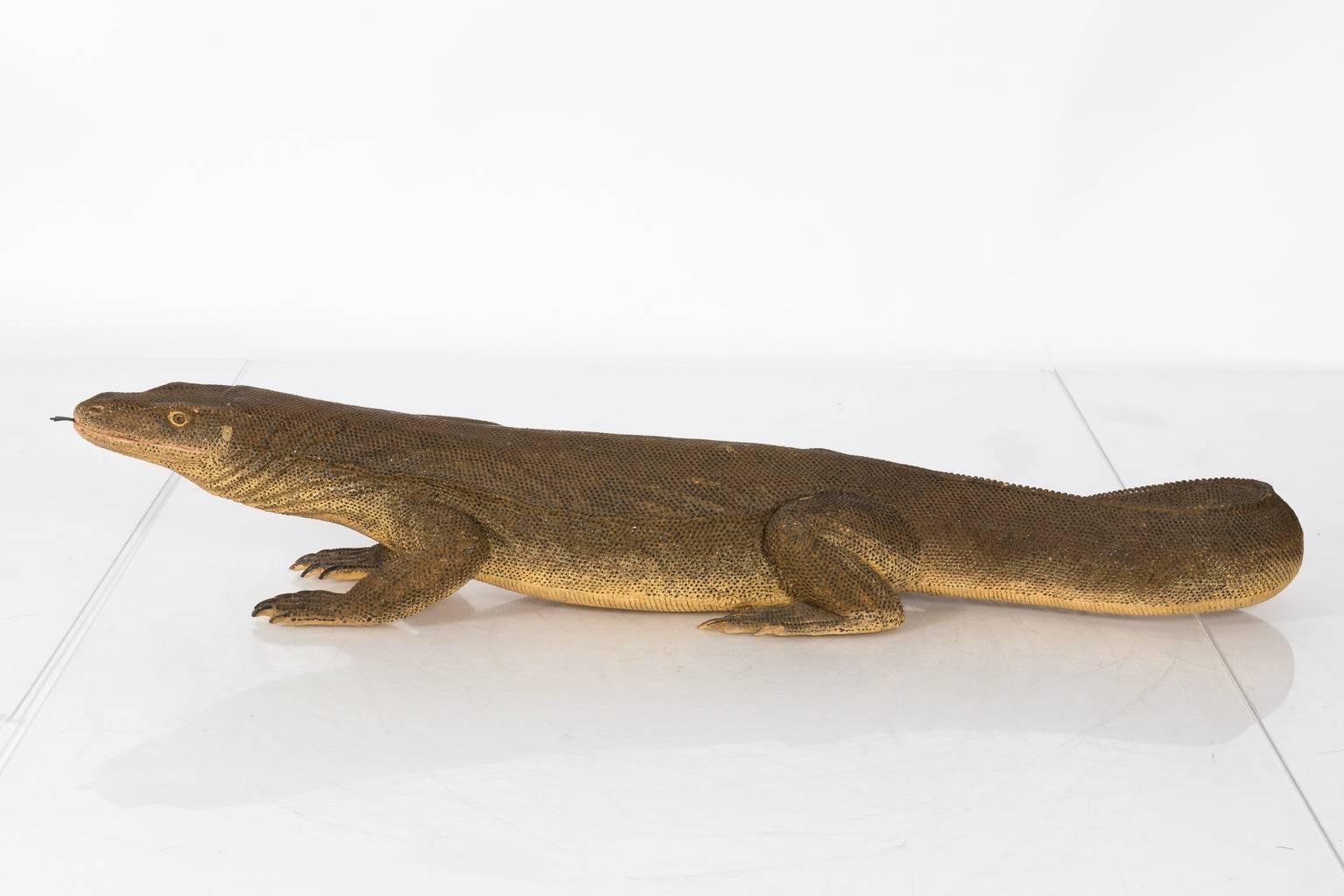 Life-Sized Carved Wooden Lizard at 1stDibs | carved wooden lizards ...
