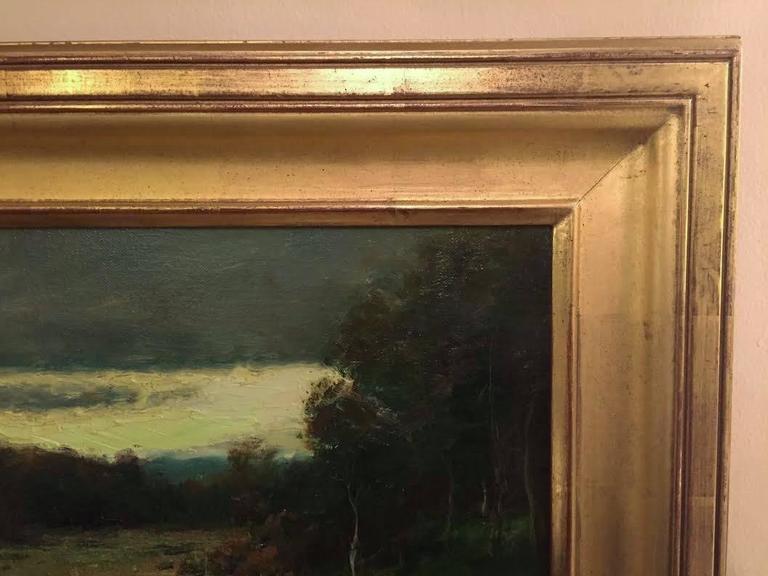 Oil on Canvas Landscape in Gilt Frame at 1stDibs