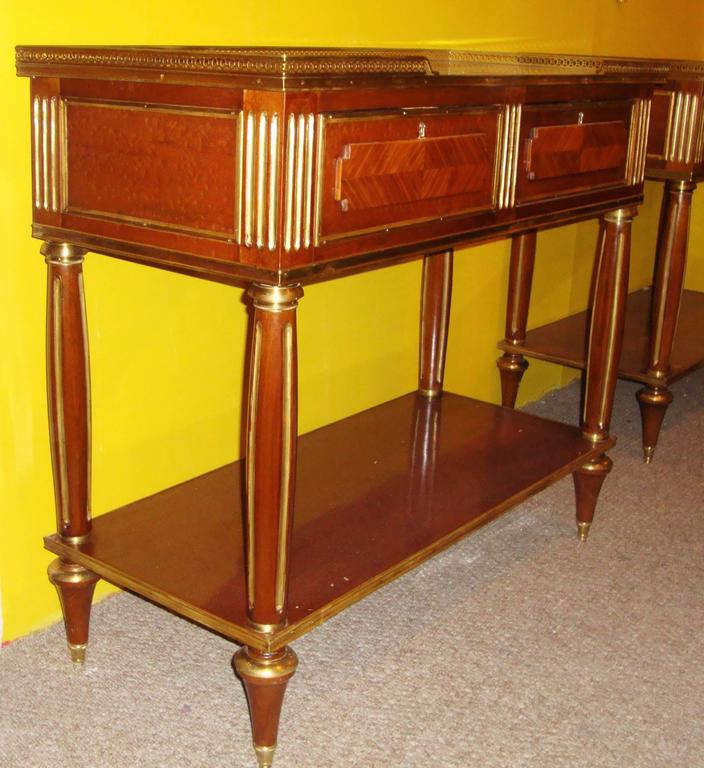 Pair of Russian Neoclassical Style Consoles Manner of Jansen at 1stDibs