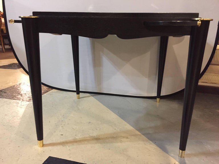 Ebonized Mid-Century Modern Card or Game Table at 1stDibs