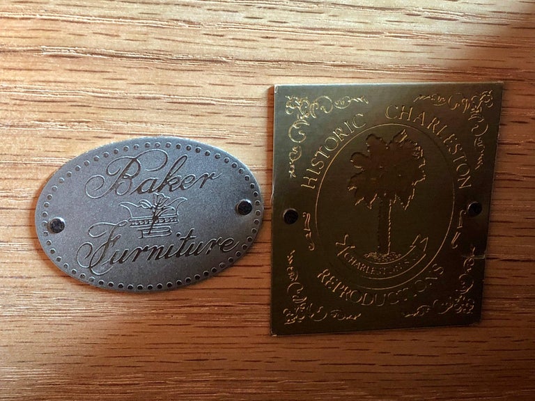 Baker Furniture Company Banded Bow Front Sideboard Heritage Collection ...