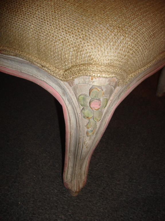 Louis XV Style Painted Foot Stool at 1stDibs