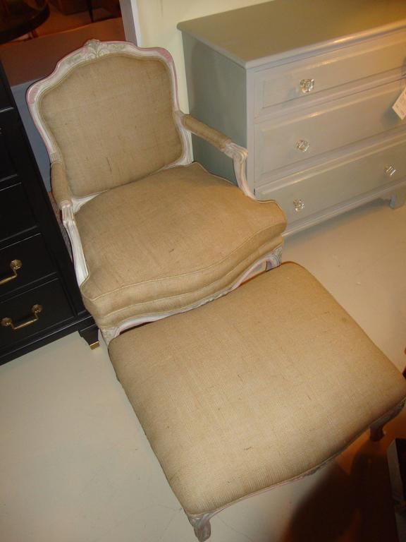 Louis XV Style Painted Foot Stool at 1stDibs