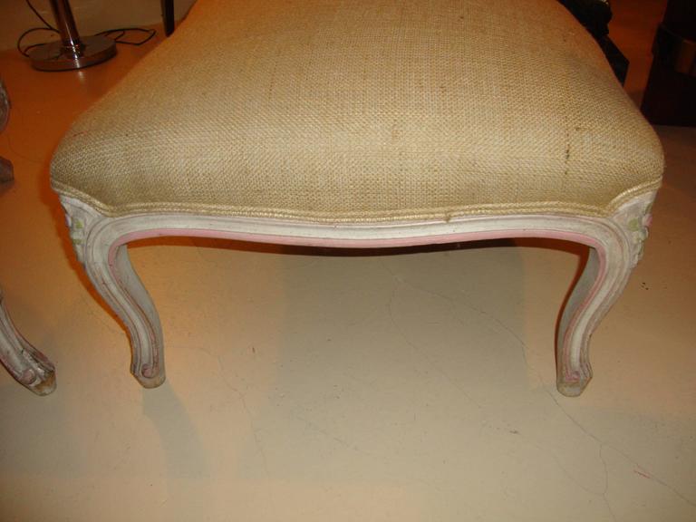 Louis XV Style Painted Foot Stool at 1stDibs